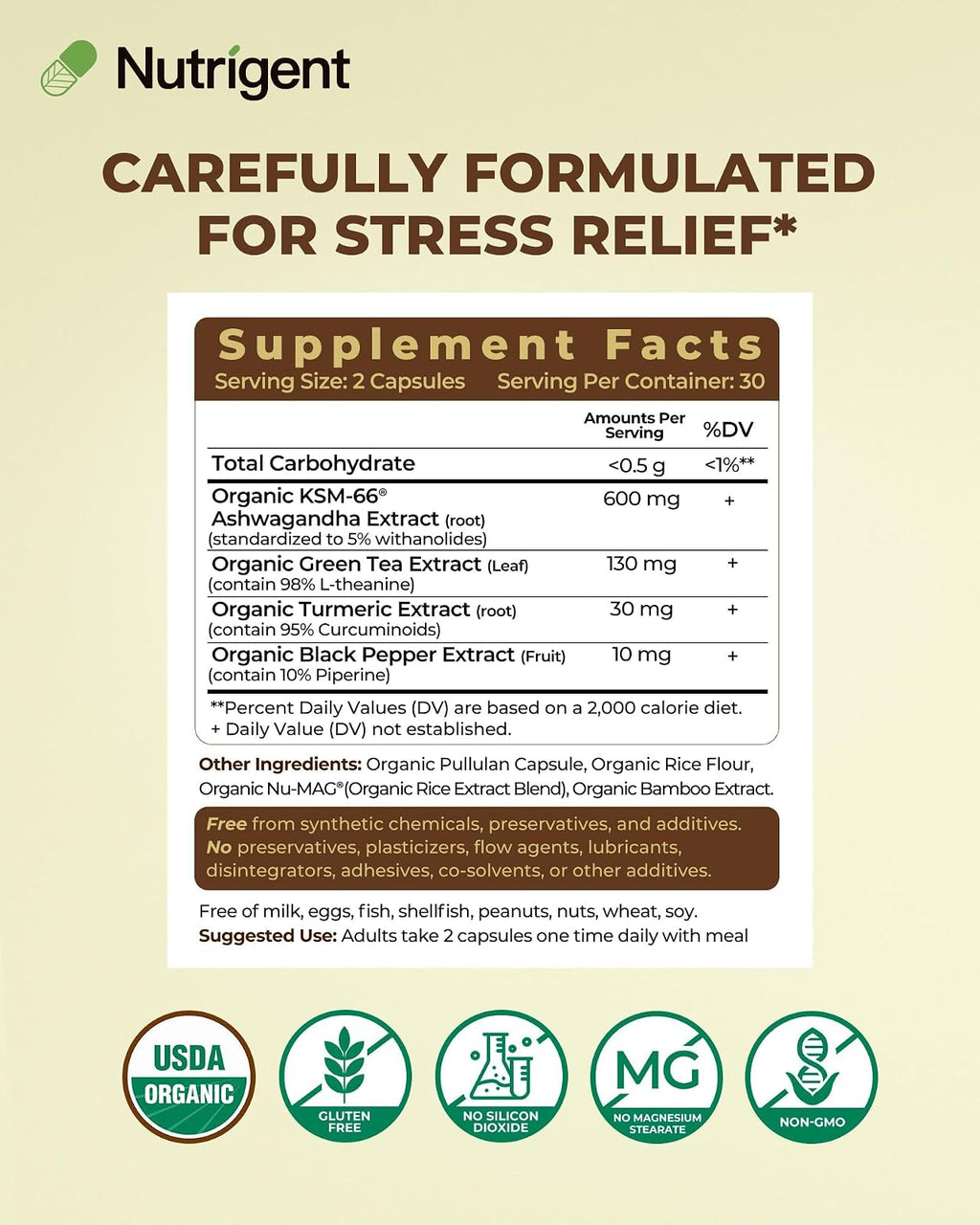 KSM-66 Ashwagandha immune support capsules