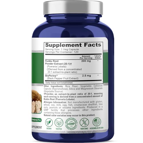 Kudzu Root 200mg for wellness