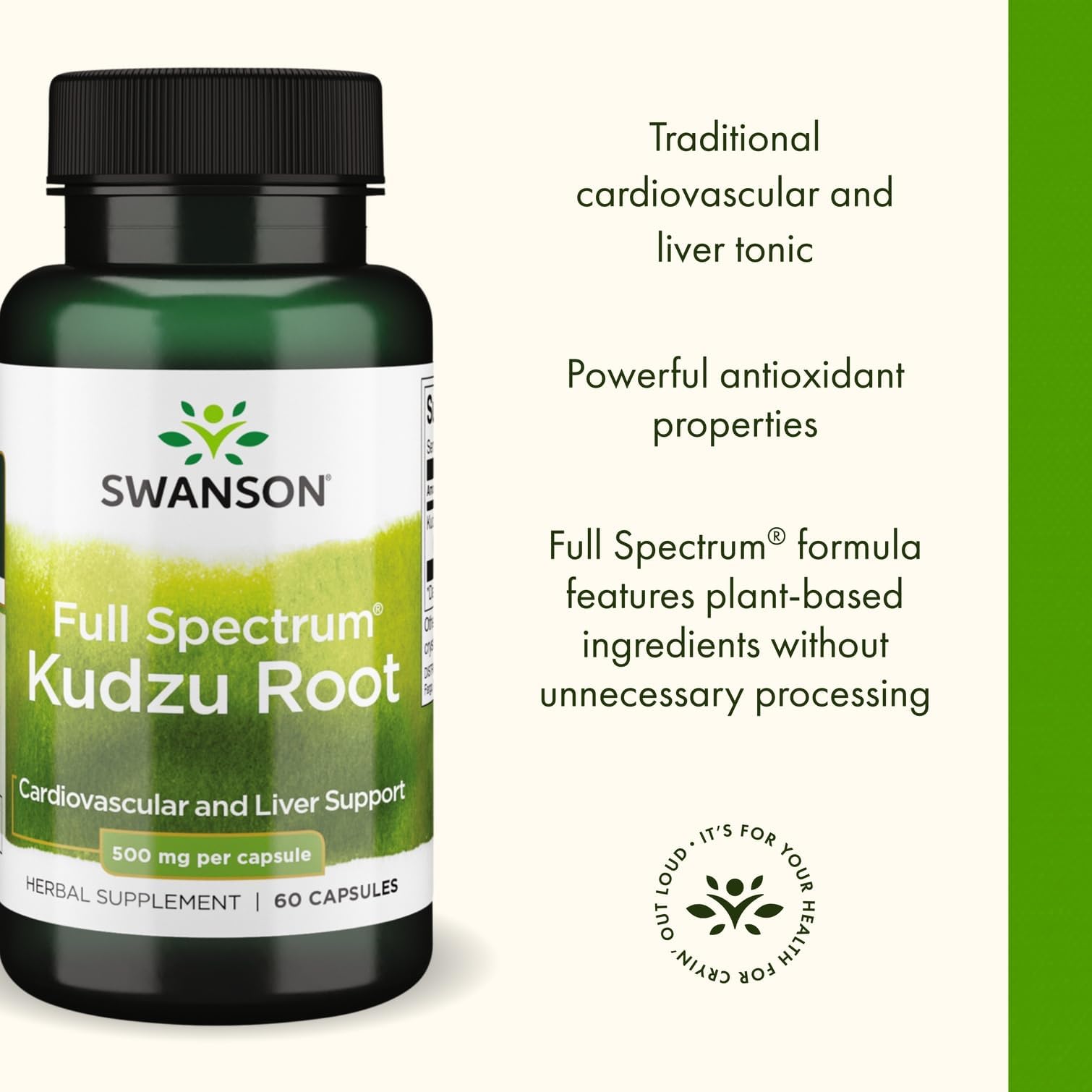 Kudzu Root capsules for healthy living