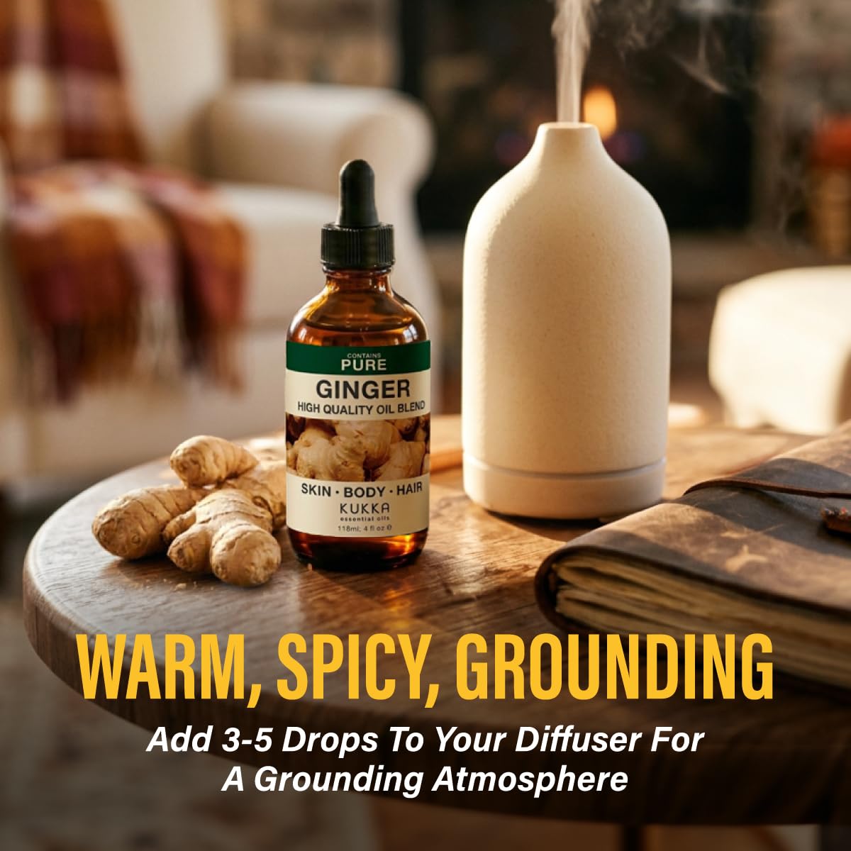 Kukka ginger oil for immune support