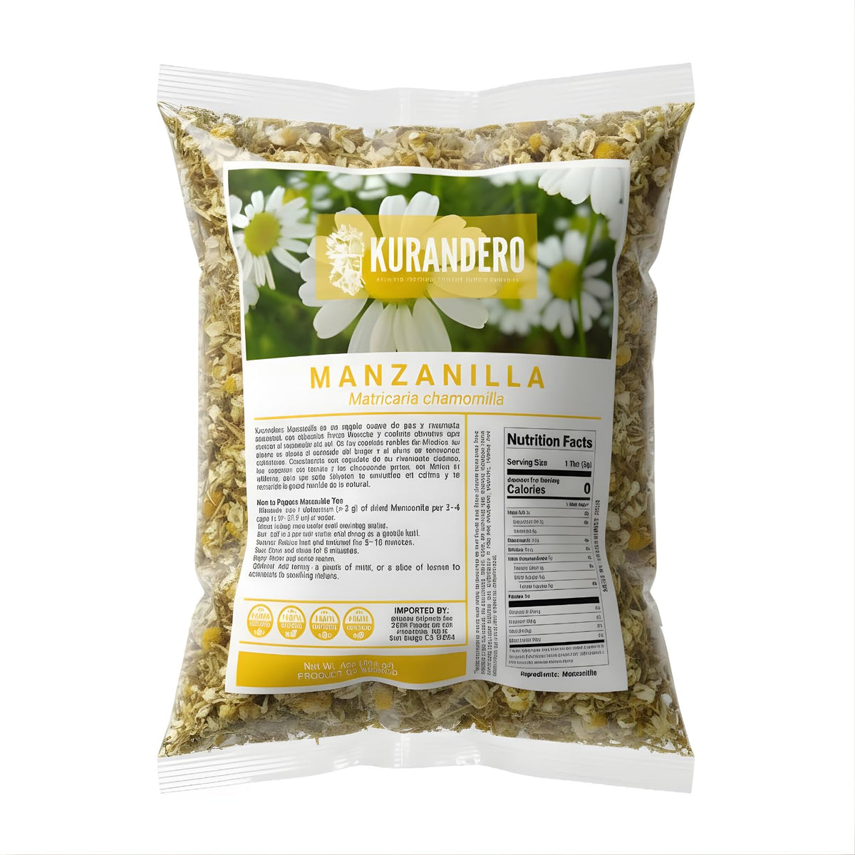 KURANDERO Manzanilla herbal tea loose leaf