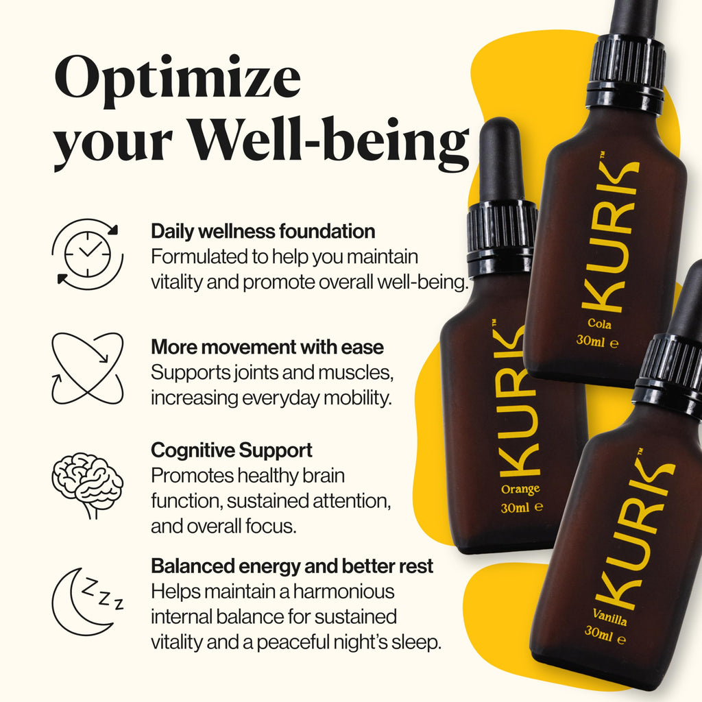 Kurk turmeric supplement for active lifestyle