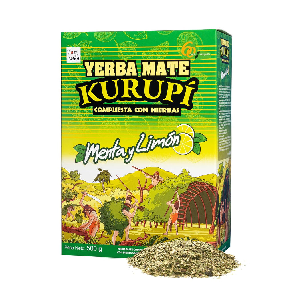 Kurupi yerba mate with mint flavor