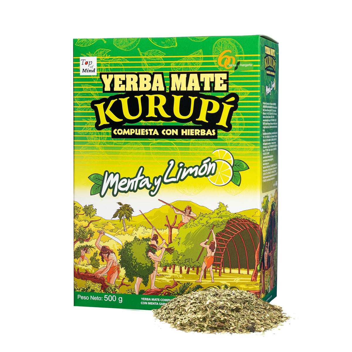 Kurupi yerba mate with mint flavor
