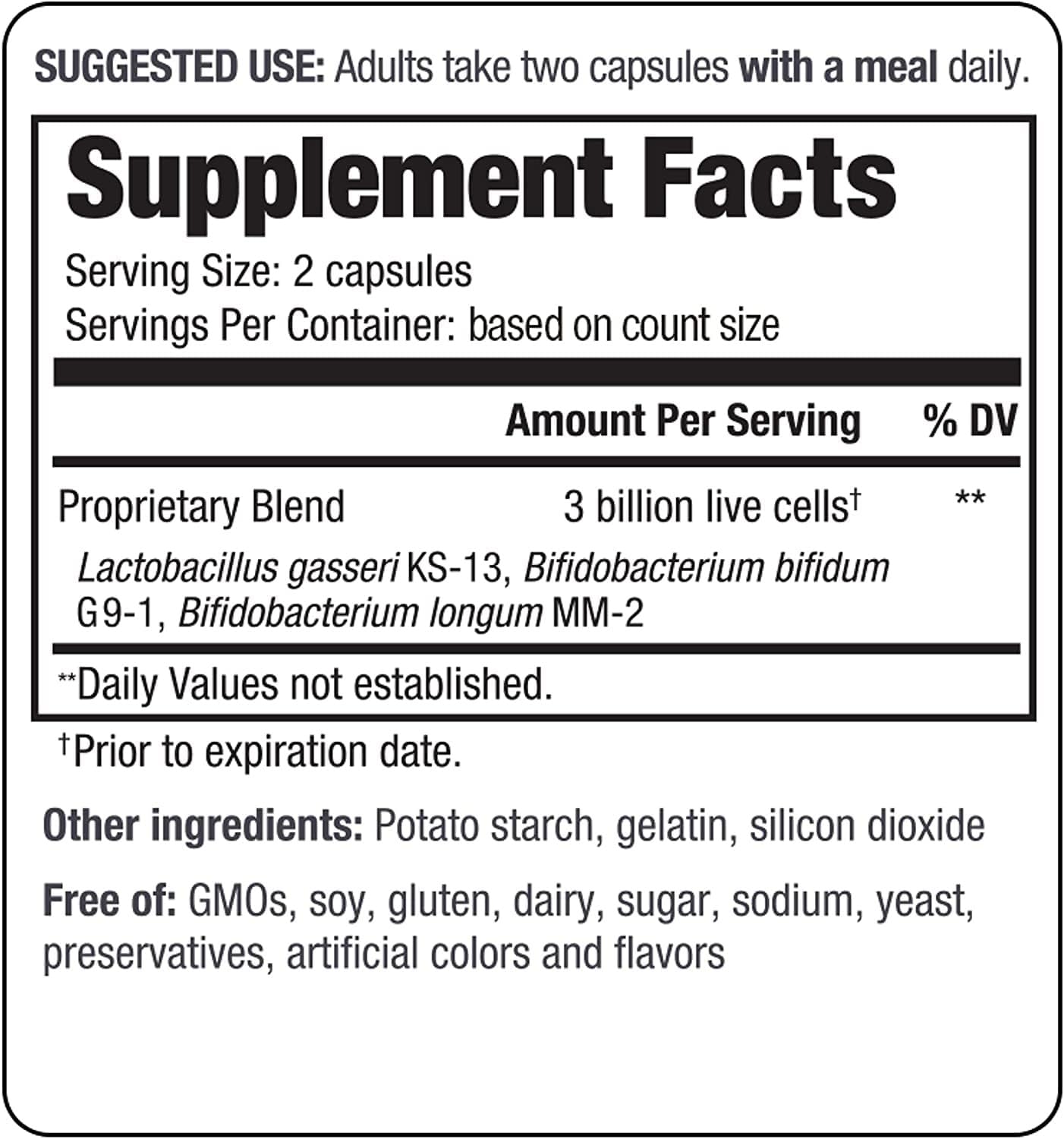 Kyo-Dophilus daily probiotic capsules
