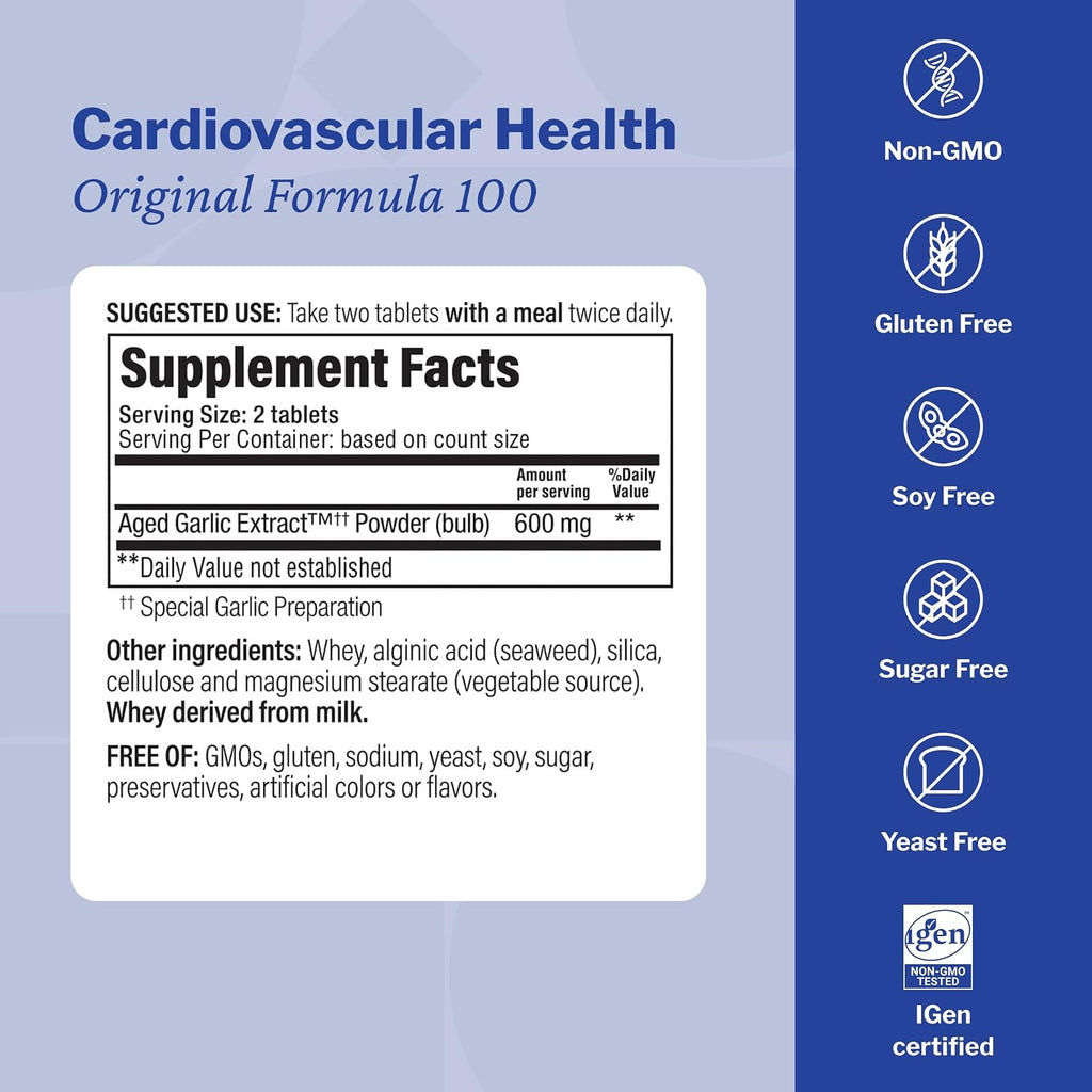 Kyolic aged garlic extract tablets