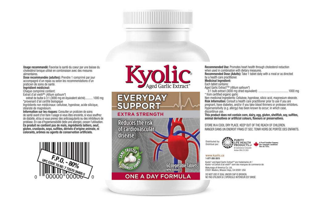 Kyolic everyday support garlic benefits