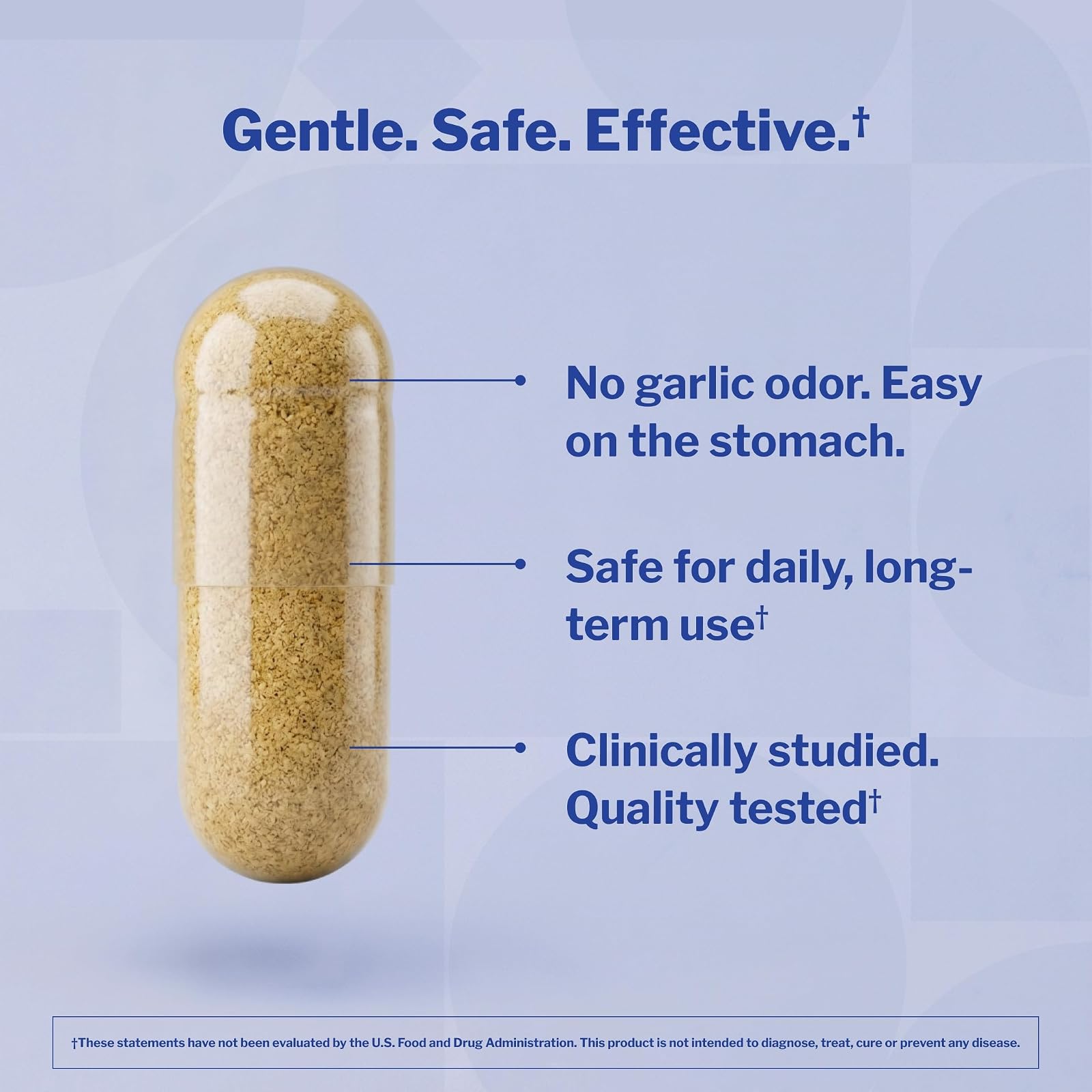 Kyolic garlic capsules for digestion