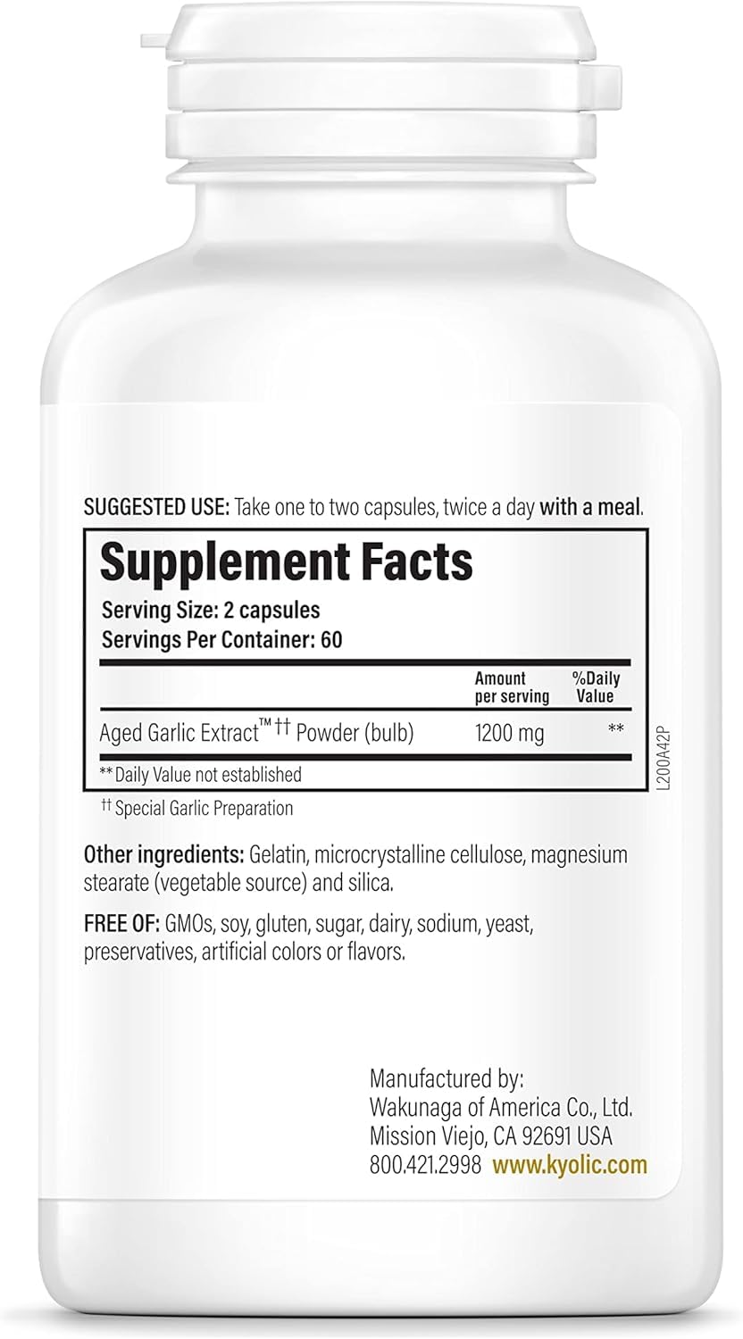 KYOLIC garlic capsules for digestive support