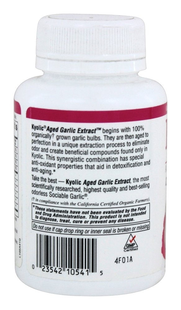 Kyolic garlic capsules for heart health