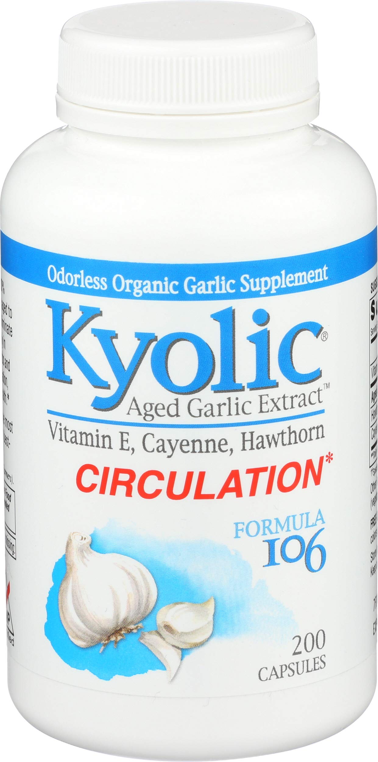 Kyolic garlic capsules for heart health