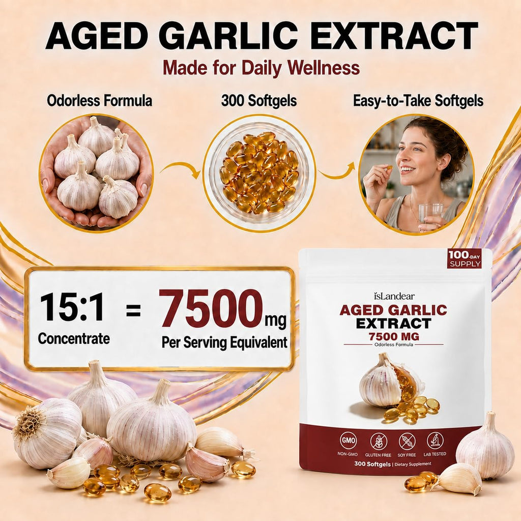 Kyolic garlic extract for heart health