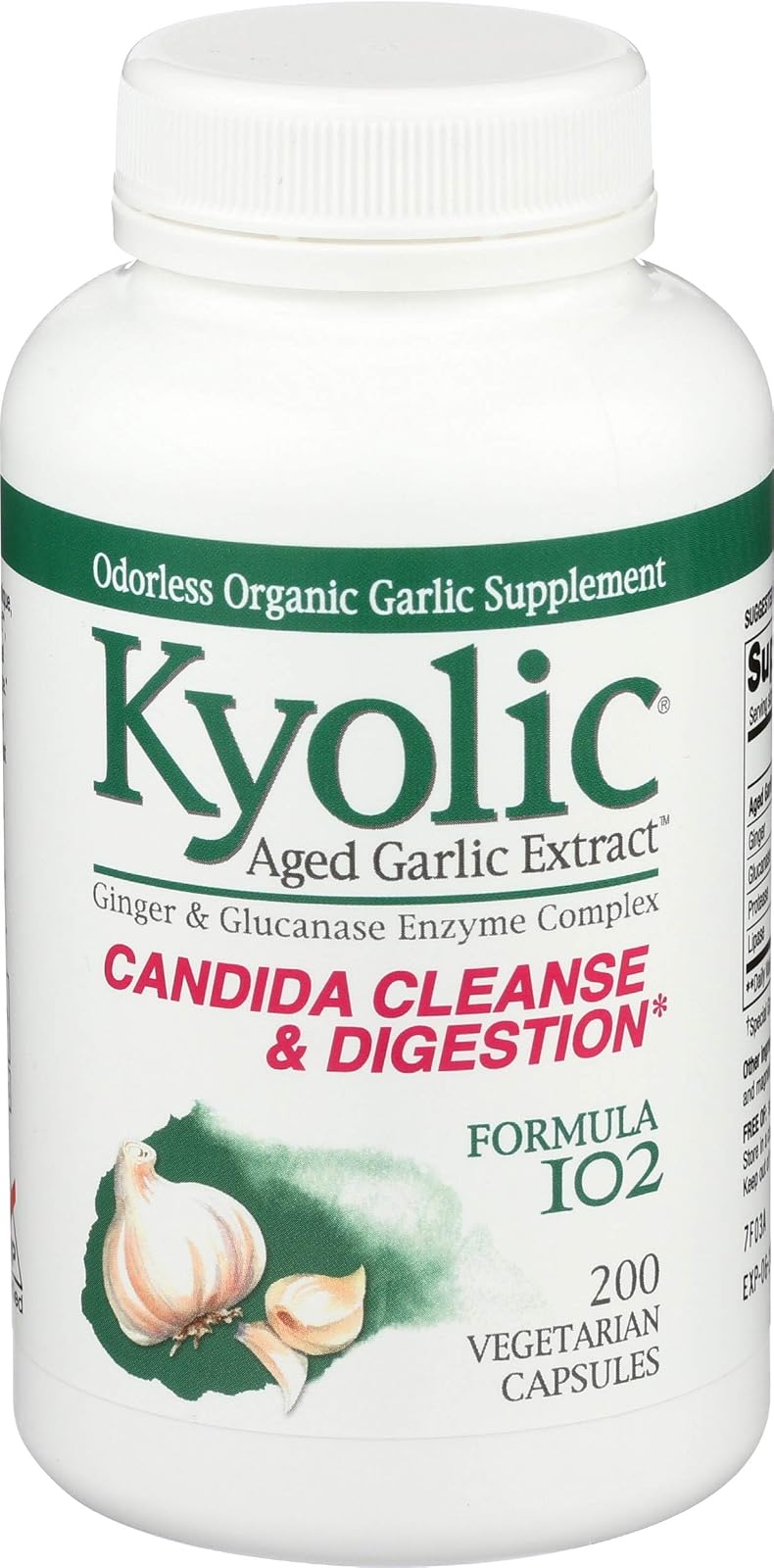 Kyolic garlic extract veggie capsules