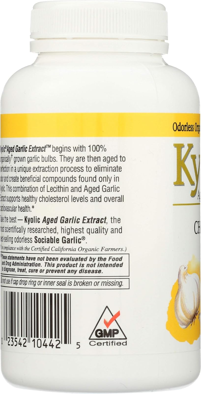 Kyolic garlic for cholesterol management