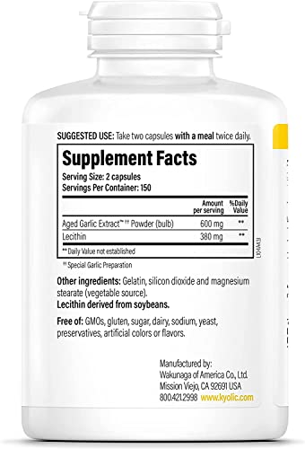 Kyolic garlic for cholesterol support