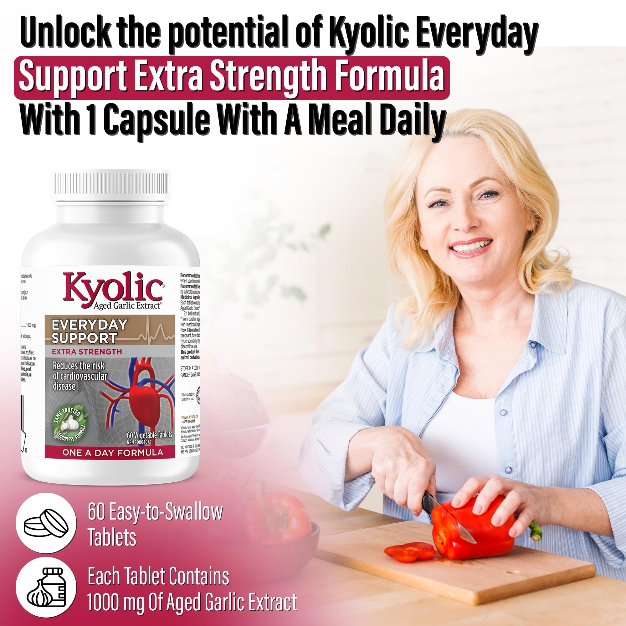 Kyolic garlic for enhanced immune function