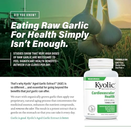 Kyolic garlic for healthy blood circulation