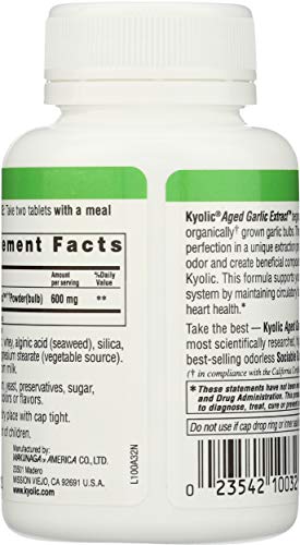Kyolic garlic for overall wellness