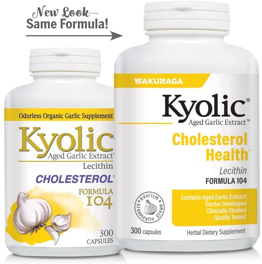 Kyolic garlic supplement for cholesterol management