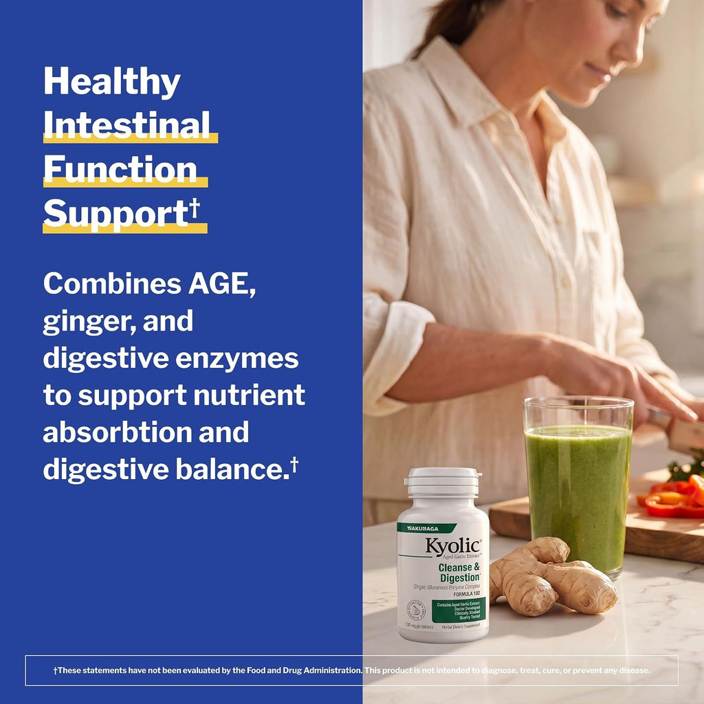 Kyolic garlic tablets for digestion
