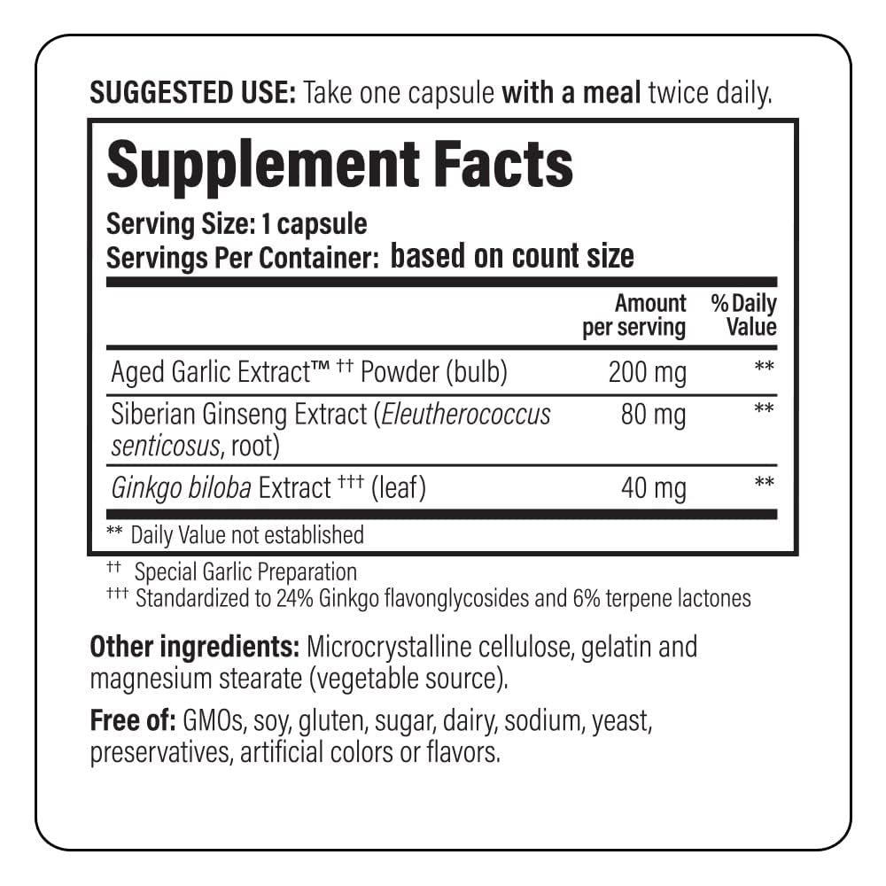 Kyolic ginkgo biloba cognitive health
