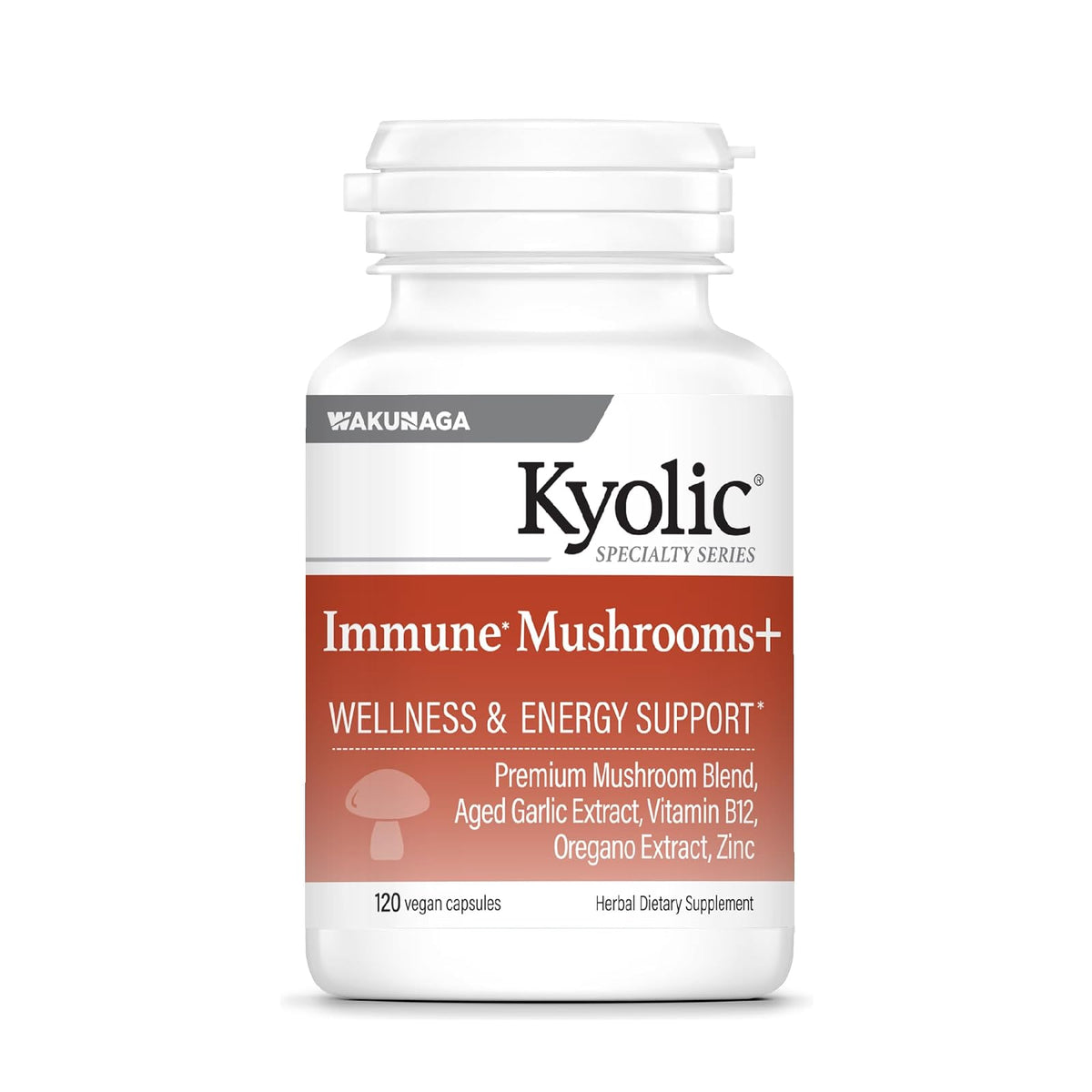 Kyolic Immune Mushrooms+ immune support capsules