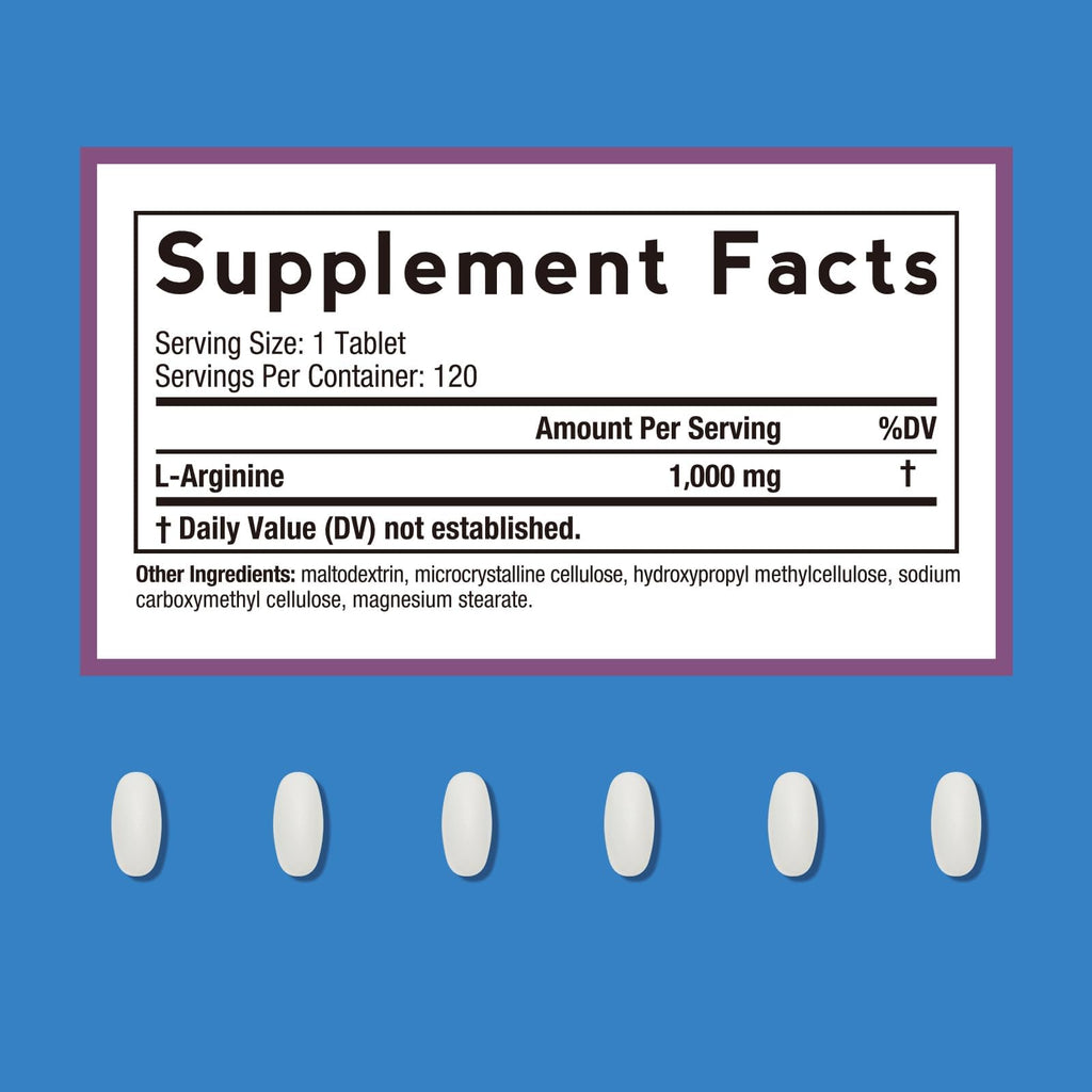 L-Arginine 1000 mg for energy