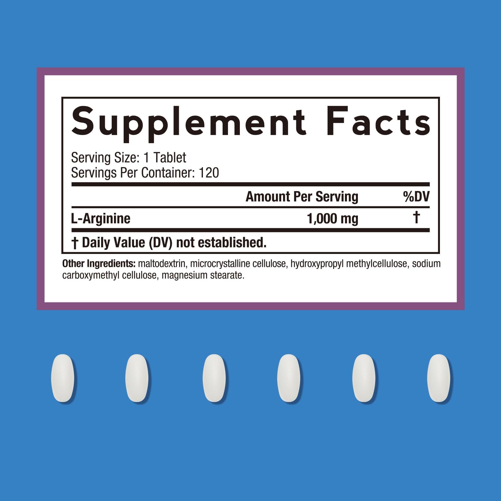 L-Arginine 1000 mg for energy