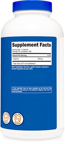 L-Arginine 500mg for overall vitality