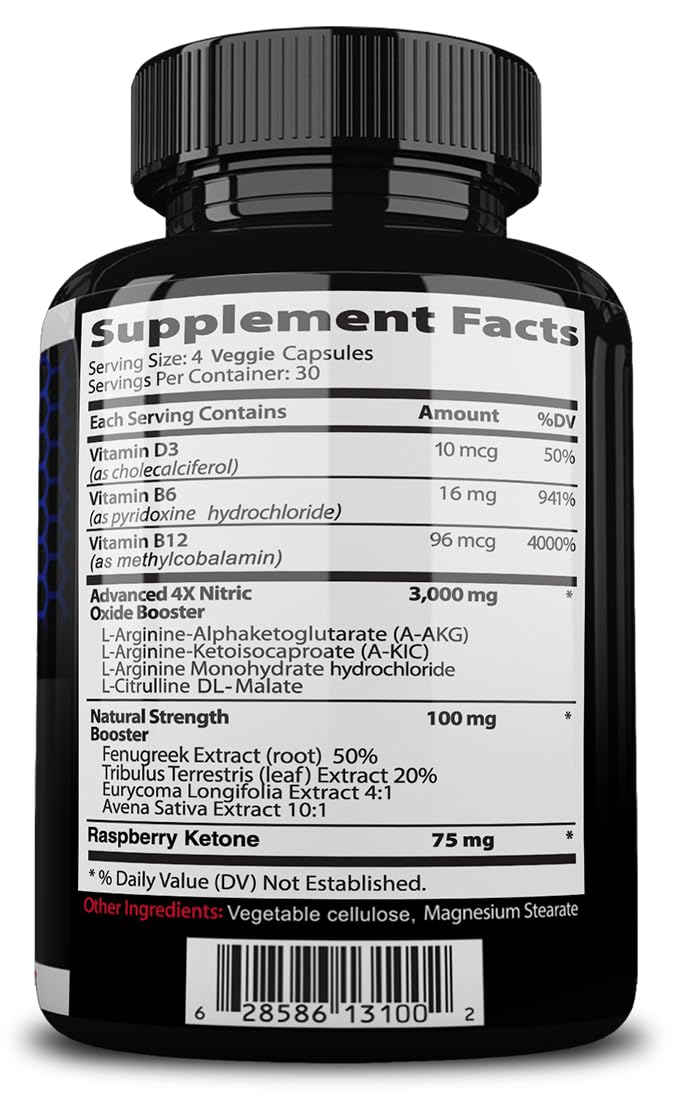 L-Arginine and L-Citrulline pre-workout supplement