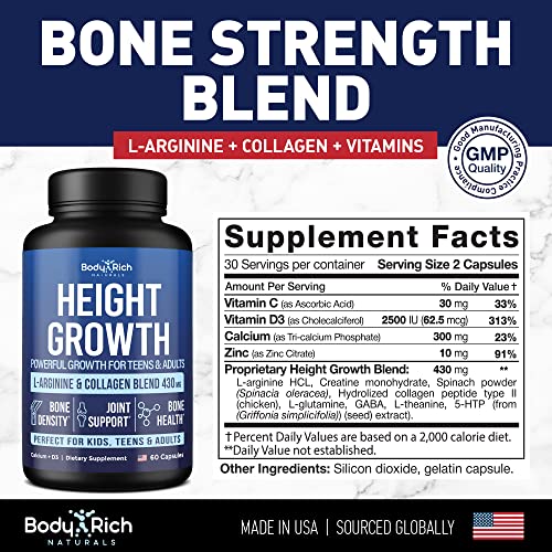 L-Arginine blend for height enhancement