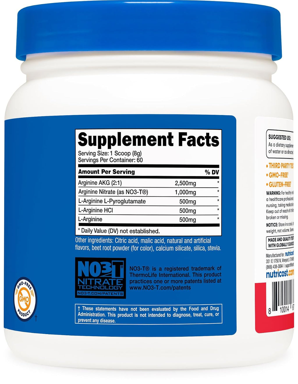 L-Arginine complex for workout recovery