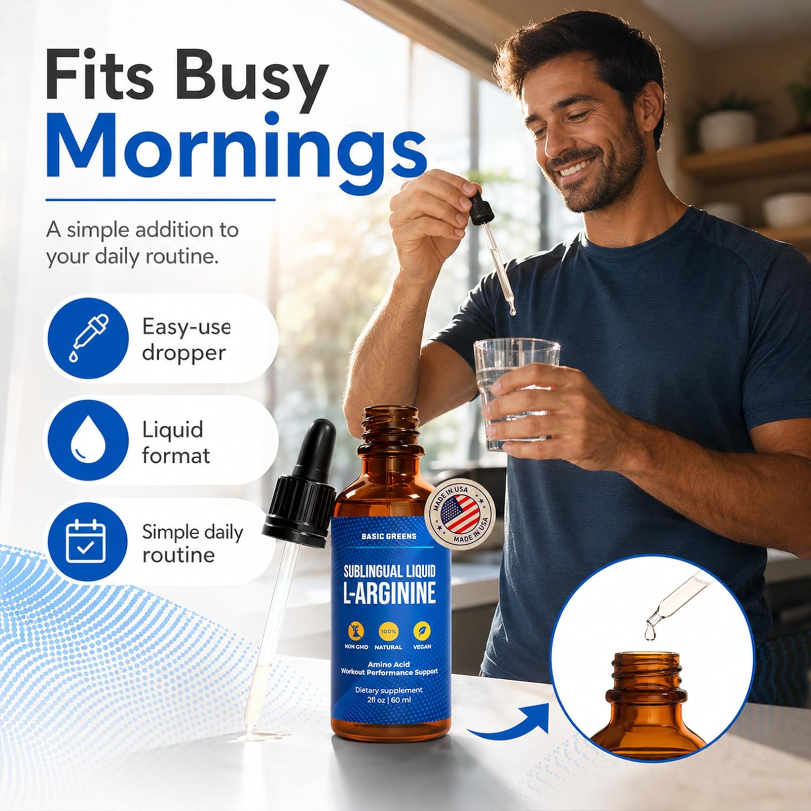 l-arginine drops for muscle recovery