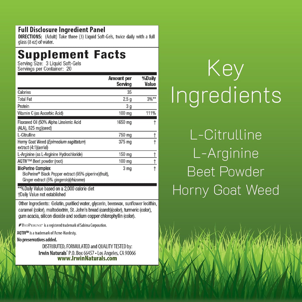 L-Arginine for improved blood flow