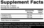 L-Arginine L-Ornithine supplement benefits