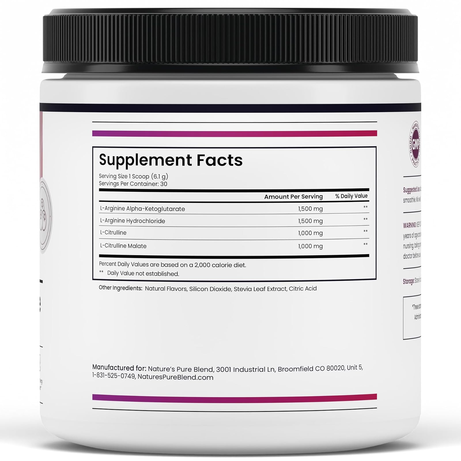 l-arginine powder for overall wellness
