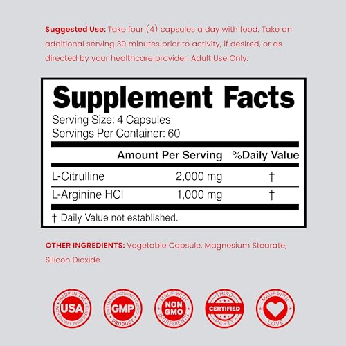l-arginine supplement for better health