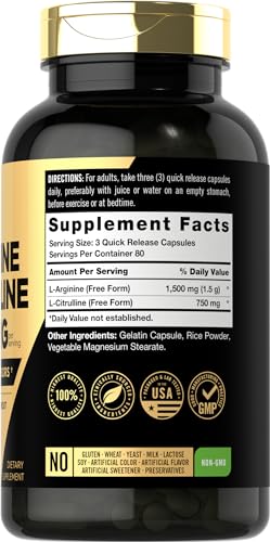 L-Arginine supplement for muscle support