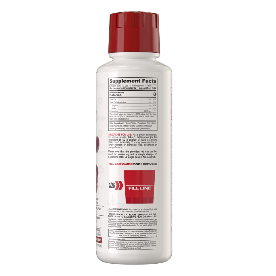 L-Carnitine 3500 mg liquid supplement