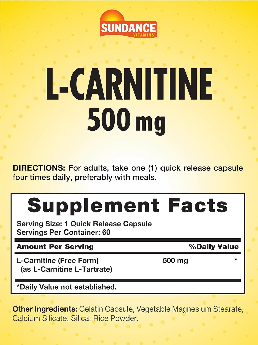 L-Carnitine capsules for weight management