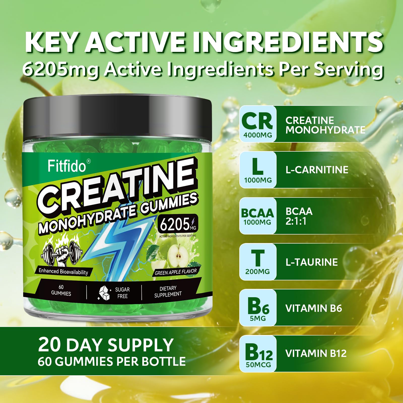 L-Carnitine infused creatine supplements