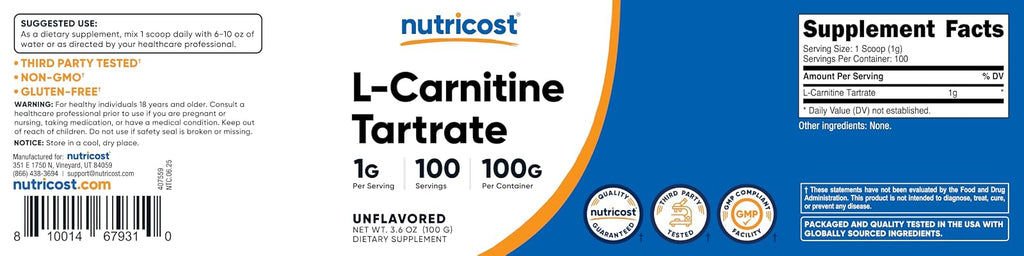 L-Carnitine powder for muscle recovery