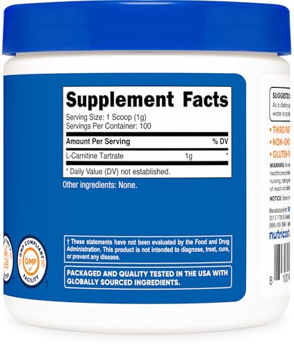 L-Carnitine tartrate for weight management