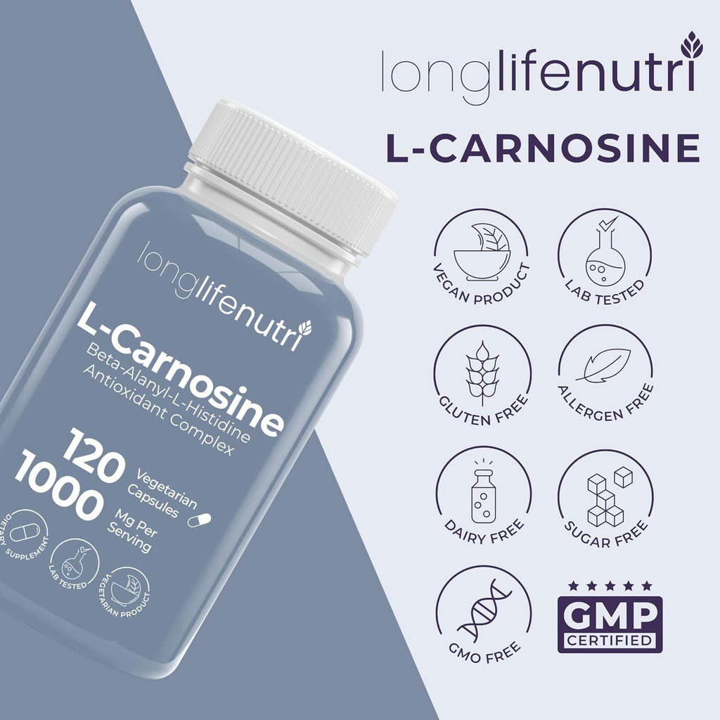 L-Carnosine vegetarian capsules for daily nutrition