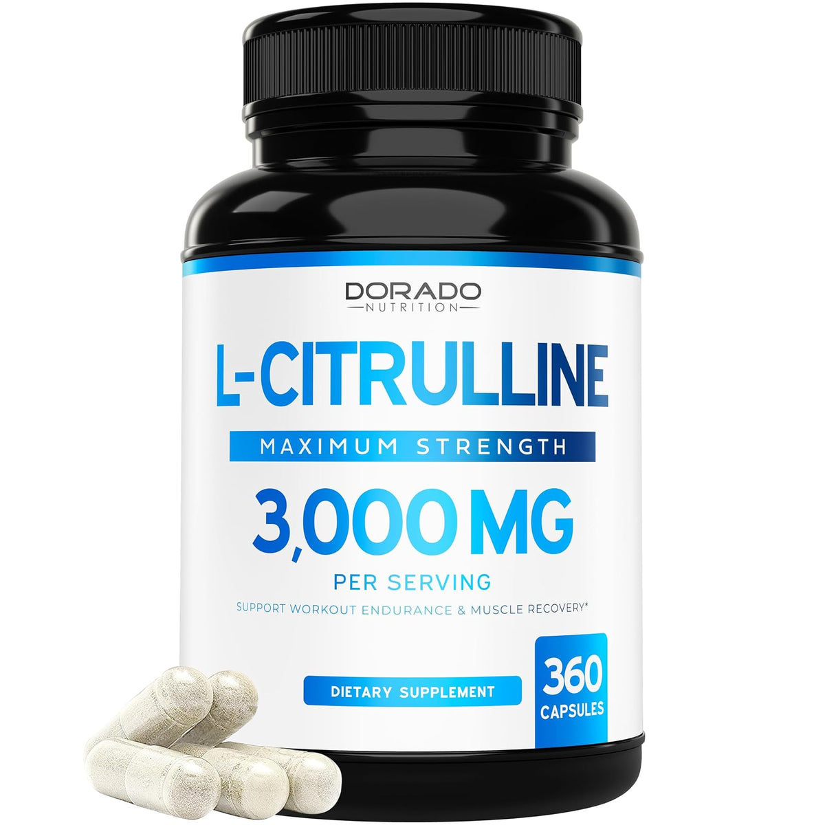 L Citrulline 3000 mg capsules for energy
