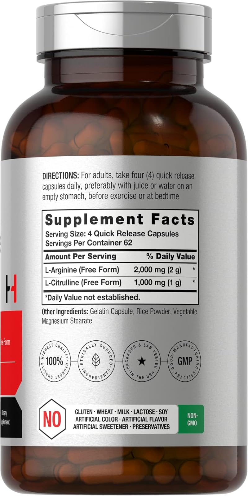 l-citrulline and l-arginine complex