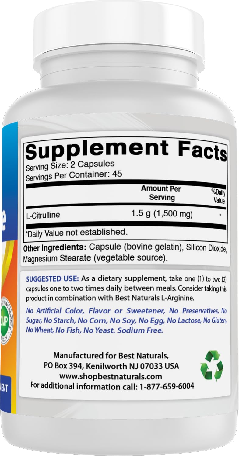 L-Citrulline capsules for workout support