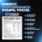 L-Citrulline enhanced pre-workout powder