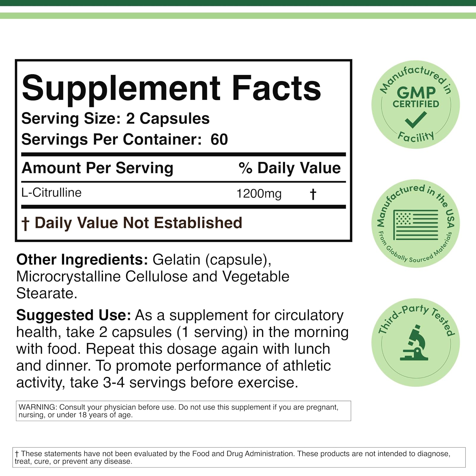 l-citrulline for enhanced performance