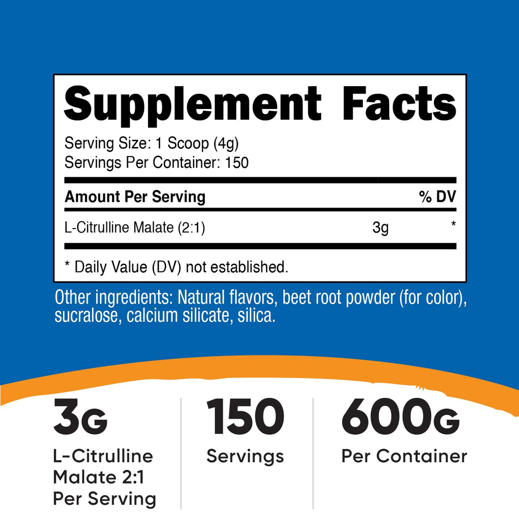 L-Citrulline Malate 2:1 for enhanced endurance